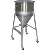 Drying Hopper, Mobile, 24" Dia Stainless Steel Closed Loop Conical ...
